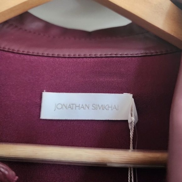 Jonathan Simkhai | Dresses | Jonathan Simkhai Draped Cutout Mulberry ...